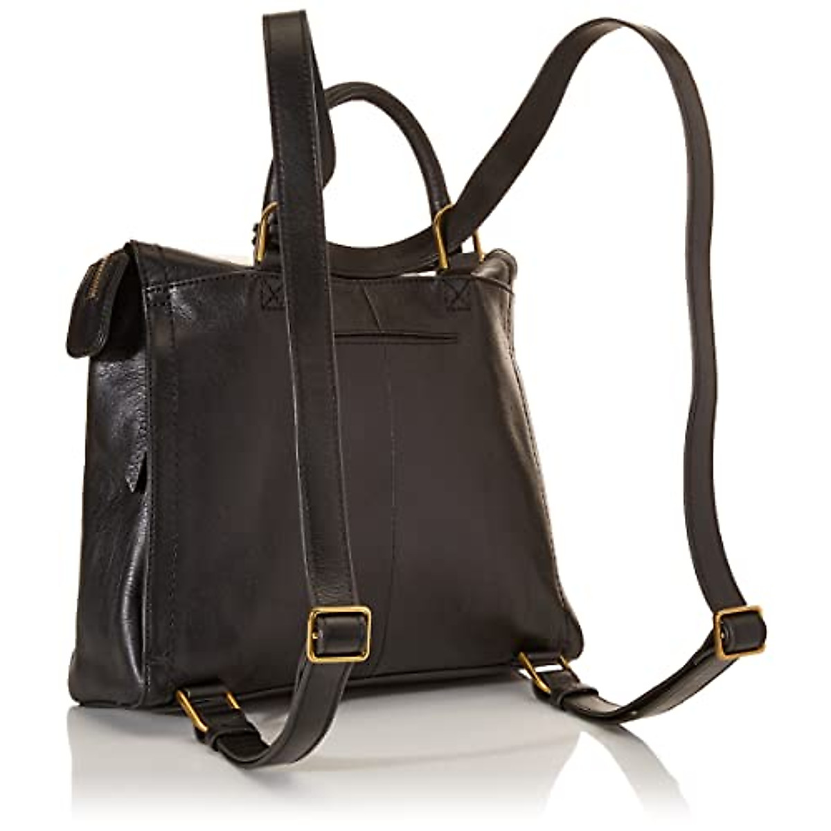 Fossil Women's Parker Eco Leather Convertible Large Backpack Purse Handbag, Black (Model: ZB1515001)