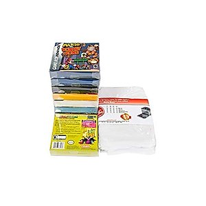 Game Boy Clear Plastic Box Protector - 25 Pieces for Sleeve Storage Box Video Game Display Cart Case Crystal Clear – Scratch Resistant