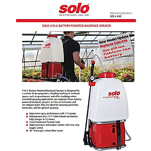 Solo 416-Li Battery-Powered Backpack Sprayer