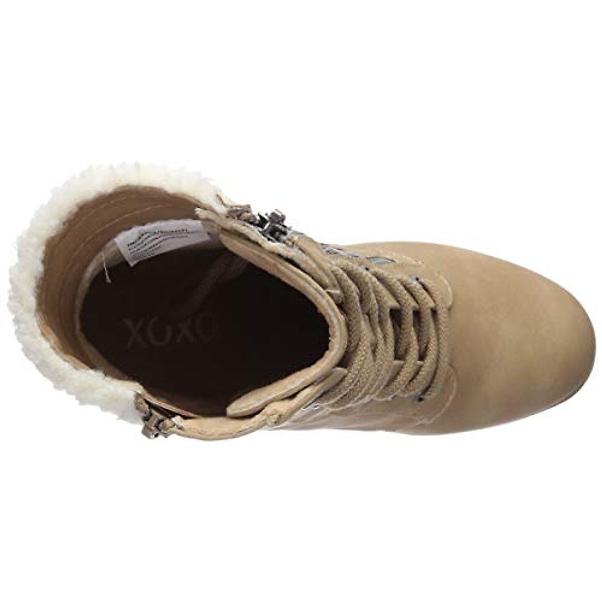 XOXO Women's Jeanna Hiking Boot, Natural, 7 M US