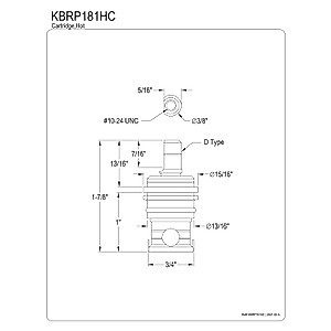 Kingston Brass KBRP181HC PLS Replacement Part