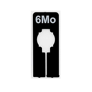 NAHANCO QSDBWKIT5, Black Rectangular Clothing Size Dividers with White Print for Baby/Kids, 3MOS – 4T, Kit of 10 (10 Sizes, 1 Piece Each)