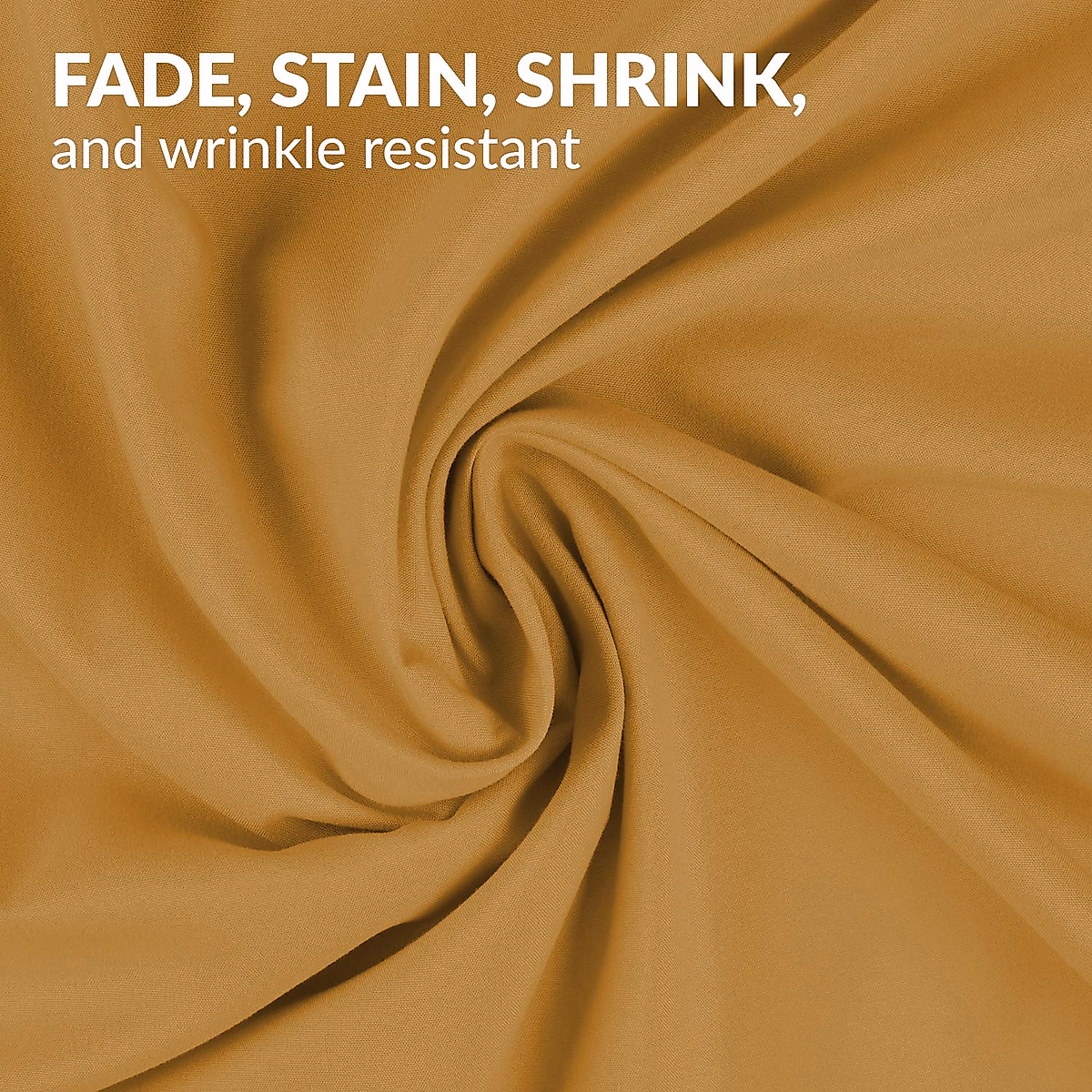 Mellanni Pillow Cases - Luxury, Extra Soft, Cooling Pillow Covers - 2 PC Iconic Collection Pillowcases - Envelope Closure (King 20" x 40", Gold)