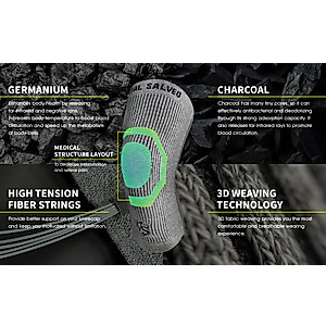 Vital Salveo Knee Compression Sleeve Swelling Recovery Knee Brace S-Support Pain Relief for Men and Women Unisex for Running Basketball Gym Workout Sports Light Grey (1PC) Small