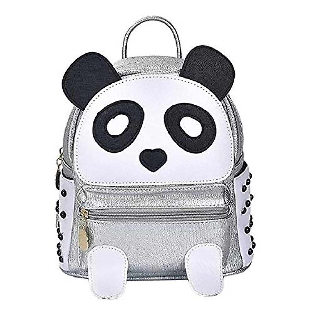 Fashion Cute PU Rivet Mini Casual Style Panda Backpack for Girls
