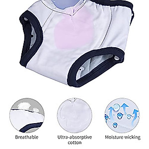 BIG ELEPHANT Toddler Side Button Training Underpants - Snaps on Potty Trained Pants for Boys and Girls 6 Pack, 2T