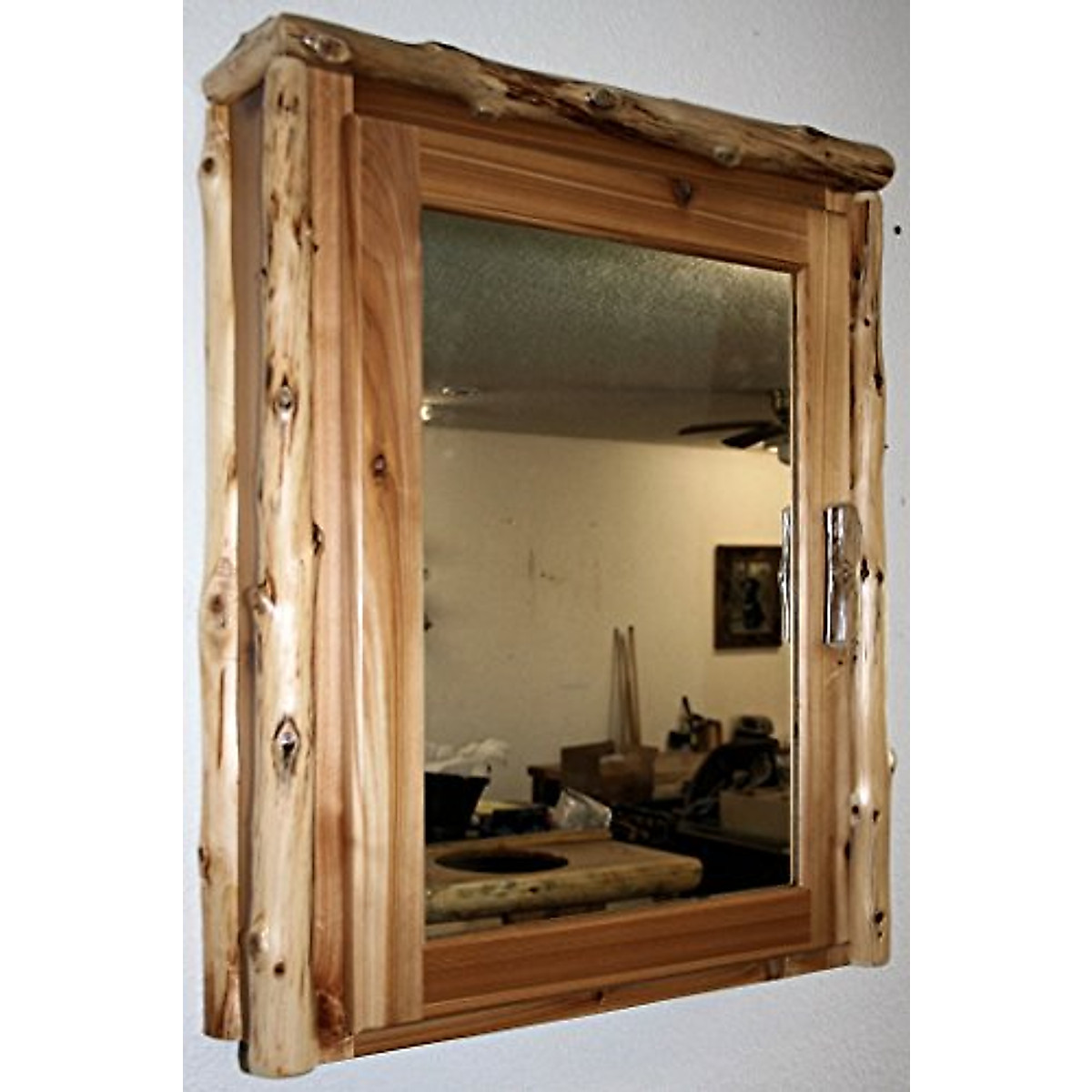 Log Medicine Cabinet