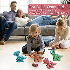 Ankemei Dinosaur Toys, Take Apart Dinosaur Toys for Kids, Learning Educational Construction Building Kids Toys, Stem Dinosaur Toy Set Birthday Gifts for Age 3-6Year Old Boys Girls