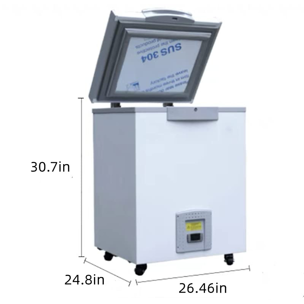 HNRUIDACN -86 ° C 50L (Adjustable from -40 to -86 ° C) Ultra Low temperature Small Commercial Freezer Horizontal Freezer Laboratory Low Temperature Refrigerator