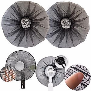 20 Inch Fan Cover, 2 PACK 20" Pedestal Fan Dust Cover for Kids Children Finger Protection,Fan Mesh Cover for 20 in Stand Up Round Fan for Home Office Shop Playground,Washable,Reusable