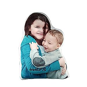 YMGifts Custom Human Photo Pillow Personalize with Your Loved Ones Photos Personalized 3D Human Picture Pillow 8inch