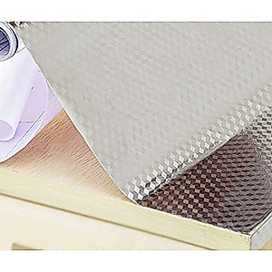 Kitchen Backsplash Wallpaper Aluminum Foil Wall Sticker(15.7×118.1inch)