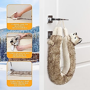 NABOWAN Under Door Draft Stopper 36 inch - Adorable Dog Heavy Duty Under Door Draft Blocker for Door & Window, Animal Draft Stoppers for Bottom of Door