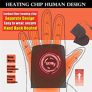 Women's & Men's USB Heated Gloves Knitting Hands Full & Half Heated Fingerless Heating Warmer with Button Washable Design, Mitten Winter Hands Warm Laptop Gloves (Black)