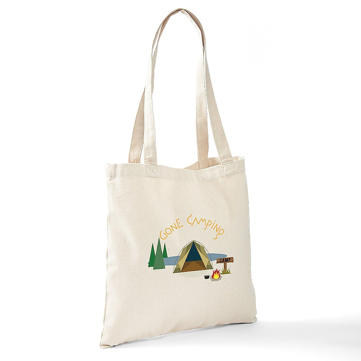 CafePress Gone Camping Tote Bag Canvas Tote Shopping Bag