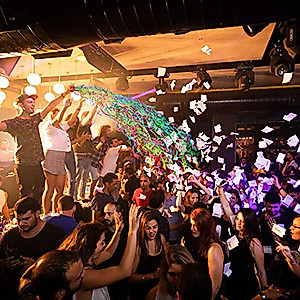 20 Pack Streamers Popper Hand Throw Confetti Streamers No Mess Paper Cracker for Birthday Wedding Graduation Party Favors Shows (Gold, Rose Red)