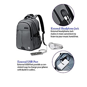 BAUHOO Ballistic Resistant Backpack (Double Shield) Grey