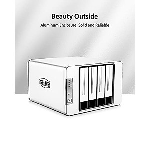 TERRAMASTER D4-300 USB 3.1(Gen1) Type-C Storage External Hard Drive Enclosure Hot Swappable (Diskless)