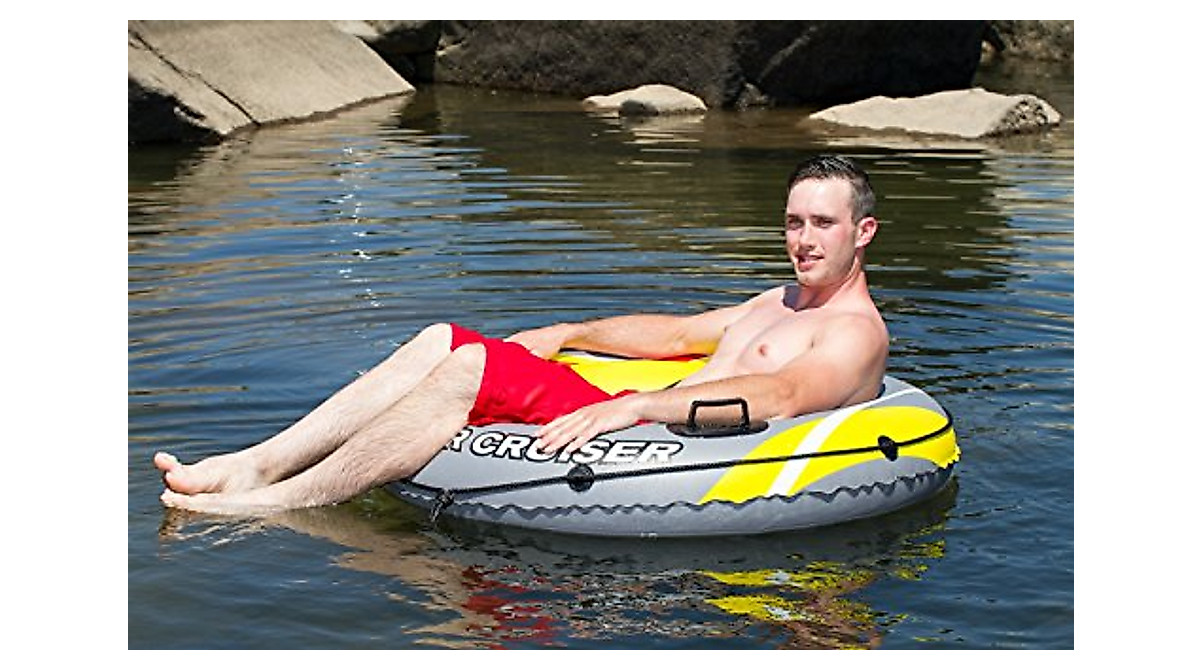 Poolmaster Deluxe Cruiser Inflatable River Float for Relaxing Water Fun