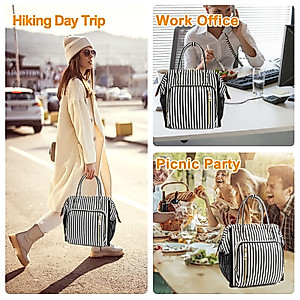 YESBAG Lunch Bag,Large Water-Resistant Leakproof Insulated Lunch Box Cooler Tote Bags for Work,Travel and Picnic,Women & Men