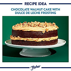 Fisher Chef's Naturals Walnut Halves & Pieces 2 lb, 100% California Unsalted Walnuts for Baking & Cooking, Snack Topping, Great with Yogurt & Cereal, Vegan Protein, Keto Snack, Gluten Free