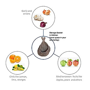 Teardrop Hanging Basket, made with jute twine, Handmade in US. (Small & Medium)