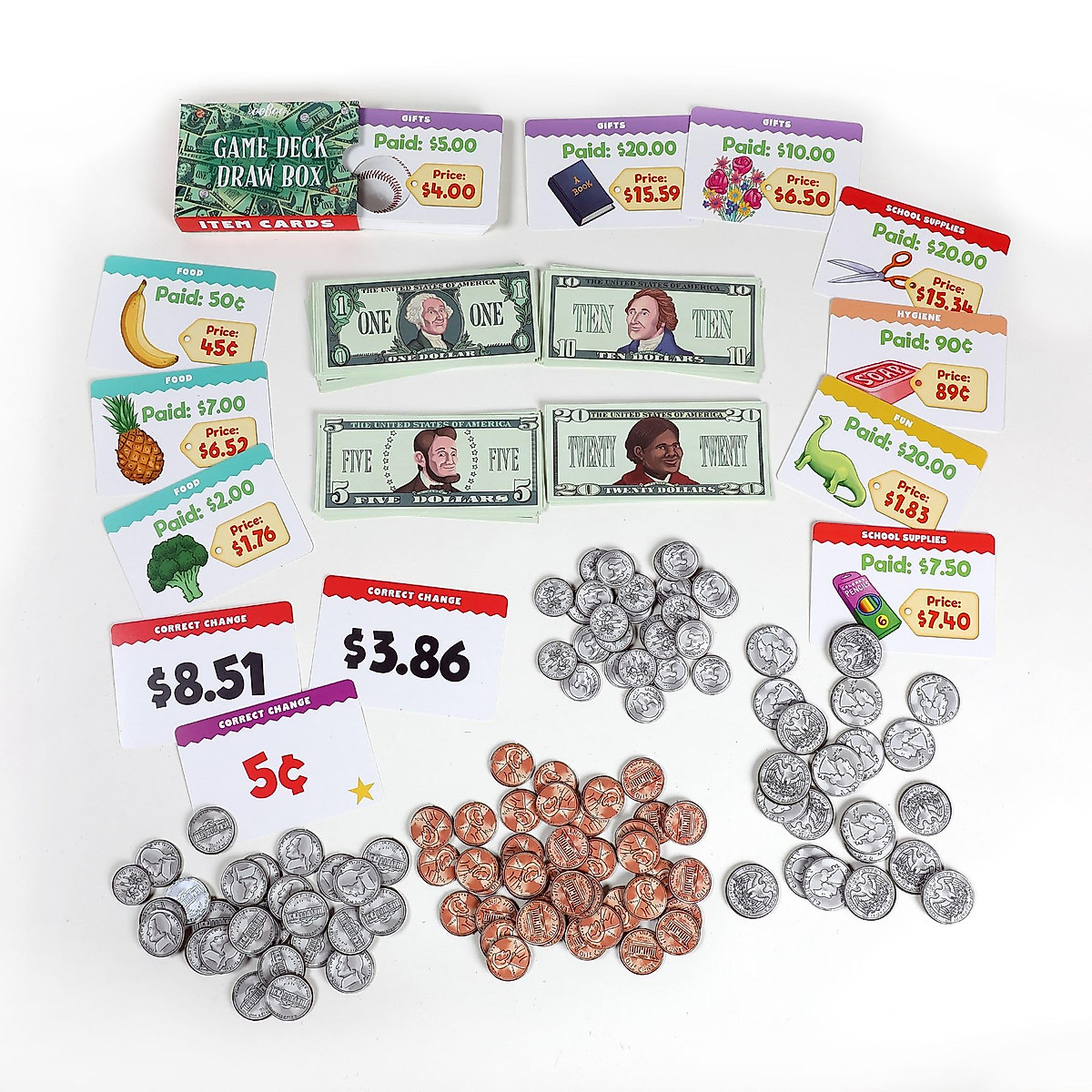 eeBoo: Making Change Game, Develops Math and Practical Money Skills, Educational Game That Allows for Skills to Form, Perfect for Ages 5 and up