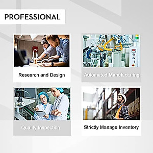 DingKe 4-Black 127 Ink Cartridge remanufactured for 127 120 Compatible with Workforce WF-2760 WF-2750 WF-2630 WF-2650 WF-2660 XP-320 XP-420 XP-424 Printers (4-Pack)