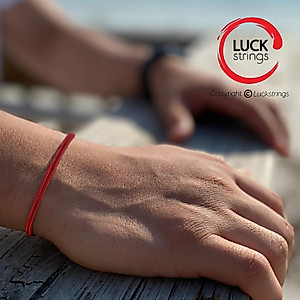 Thick Red Cord Bracelet for Men Women Teen Unisex Adult - Waterproof Nylon Surfer String Friendship Bracelets Summer Beach Accessories