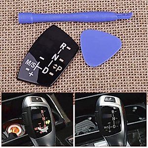 Gear Shift Knob Panel Sticker LHD Models at for BMW X1 X3 X5 X6 F01 F10 F30 F35 F18 GT 1 3 5 6 7(Long Type) (Long)