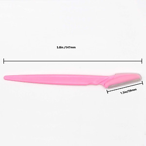 Geestone 30 Pack Eyebrow Razor for Women, Exfoliating Dermaplaning Tool Facial Razor with Safety Precision Cover Face Hair Trimmer Shaper Shaver for Skincare Men Women