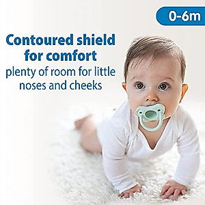 Dr. Brown’s Natural Flow® Anti-Colic Options+™ Narrow Baby Bottles 8 oz/250 mL, Dream Adventure 4 Pack, with HappyPaci Pacifiers and Lovey Holder, Sloth