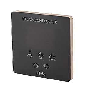Kadimendium Sauna Room Temperature Controller, Durable Heater Switch ABS Touch Screen Temperature Controller 35 to 110 Degree Centigrade Plastic for Spa Room