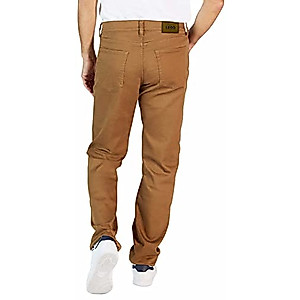 IZOD Mens Mid-Weight Comfort Stretch Knit Denim 5 Pocket Pant (as1, Waist_Inseam, Numeric_34, Numeric_29, Regular, Regular, Taupe, 34W x 29L)