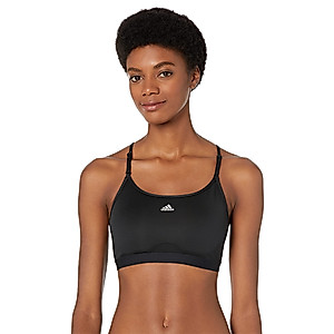 adidas Women's Training Light Support Good Level Bra Padded, Black, Medium DD