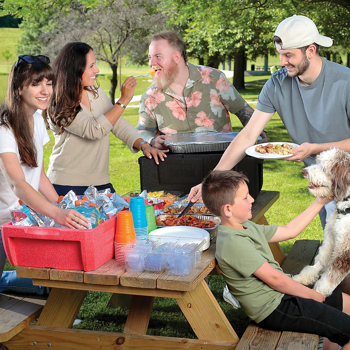 Metro Mightylite ML180XL Top Load Insulated Food Carrier - Professional-Grade Multipurpose Pan Carrier, Insulated Cooler and Food Warmer with Extra Capacity Lid - 45 qt or 5 Pan Capacity