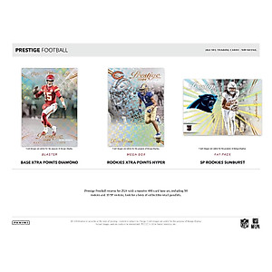 2024 Prestige Football Panini Trading 30 Cards Fat Pack (Box Nix, Jayden Daniels, Malik Nabers Rookie Cards)