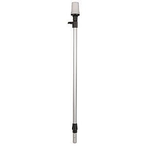 attwood 5610-48-7 Telescoping Pole Light, All-Around Light, Height-Adjustable 26-42 inches, 2 Mile 360-Degree Visibility, One Size