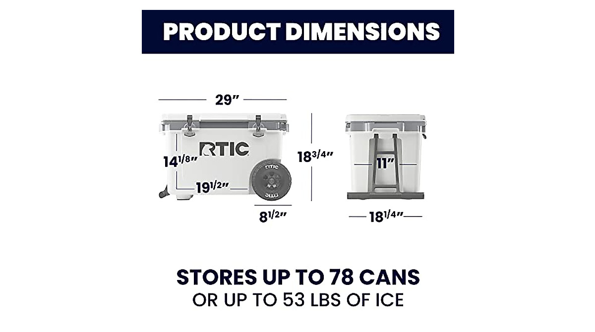 RTIC 52 Qt Ultra-Light Cooler - Perfect for All Adventures