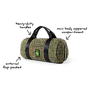 Dime Bags - Padded Duffle Tube, Durable Hemp Blend (15 Inch, Earth)