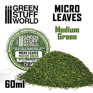 Green Stuff World– Micro Leaves - Medium Green Mix for Terrain 10607