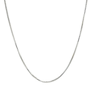 925 Sterling Silver 1.5 MM Box Chain Italian Necklace Sturdy Lightweight - Lobster Claw Clasp 22 Inch