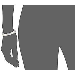 Nine West "Nw Boxed Gifting" Silver-Tone Bar Stretch Bracelet