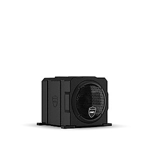 wet sounds | Stealth AS-6 | High Efficiency, 6.5" Active Marine Powered Subwoofer with Built-in 250 Watt Amp | Remote Level Control Included (Black)