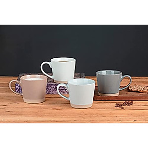 famiware Coffee Mug Set for 4, Multi-color