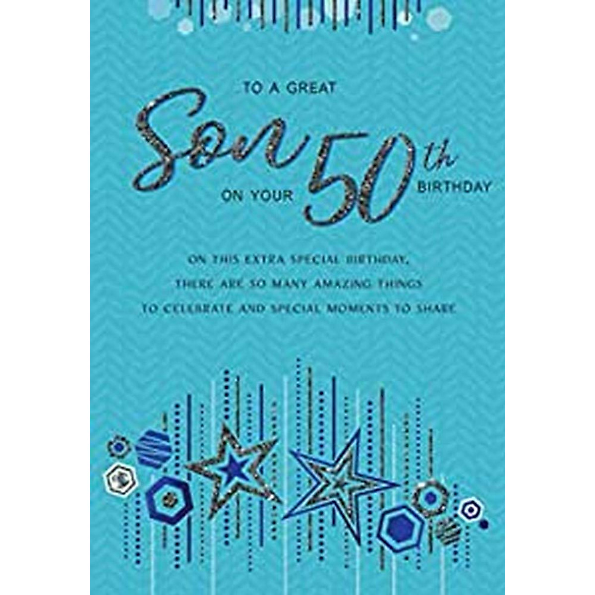 Regal Publishing Modern Milestone Age Birthday Card 50th Son - 9 x 6 inches - C80769