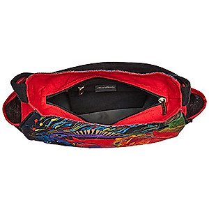 Laurel Burch 80367 Medium Hobo Zipper Top 15"X4.5"X9", Wild Horses of Fire