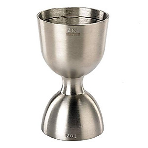 Barfly M37006 Heavy-Duty Straight Rim Bell Jigger, 1 oz x 2 oz, Stainless Steel