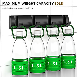 Wisfame Black Wall Coat Rack with 4 Folding Hooks, Modern Heavy Duty Coat Rack Wall Mount for Bathroom, Space Saving Hideaway Wall Hanger for Hanging Towel, Hats, Scarves, Umbrella and Keys