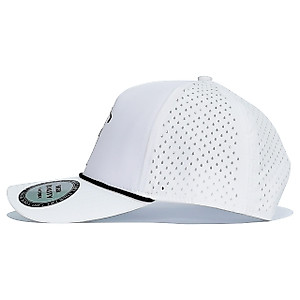 Funny Golf Hats for Men Women,Golf Gifts Skull Baseball Cap for Adults Humor,White 2
